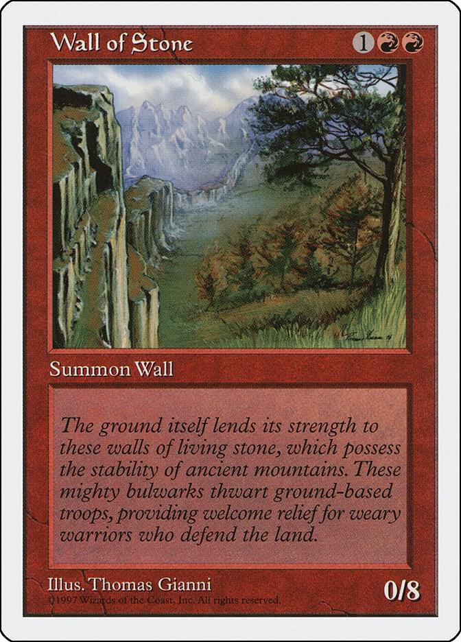 Wall of Stone - Fifth Edition - Magic: The Gathering - TCGplayer.com