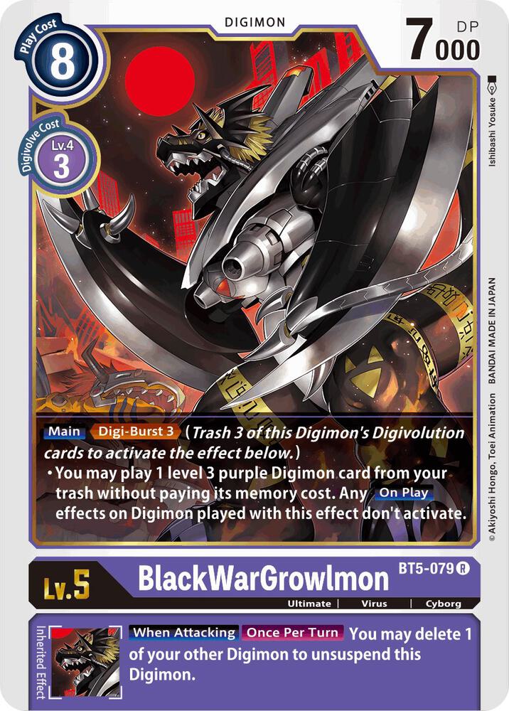 BlackWarGrowlmon - Battle of Omni - Digimon Card Game - TCGplayer.com