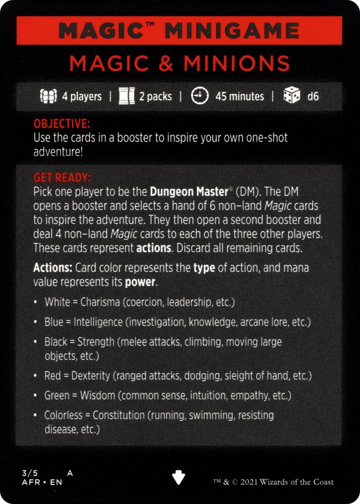 Magic Minigame: Magic & Minions - Adventures in the Forgotten Realms ...