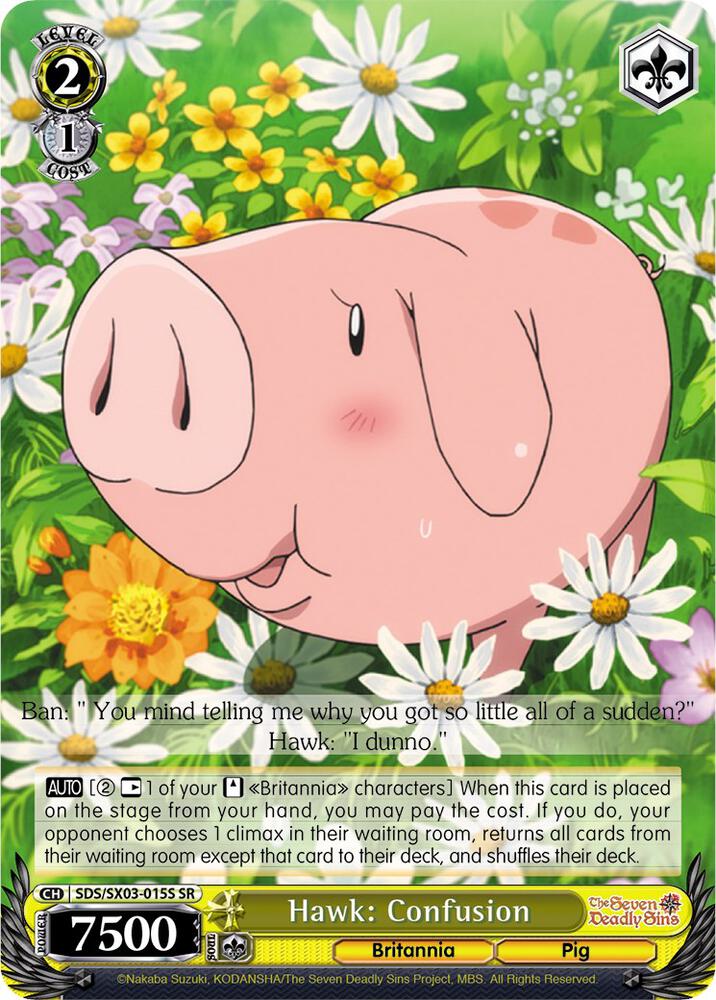 Hawk: Confusion (SR) - The Seven Deadly Sins - Weiss Schwarz