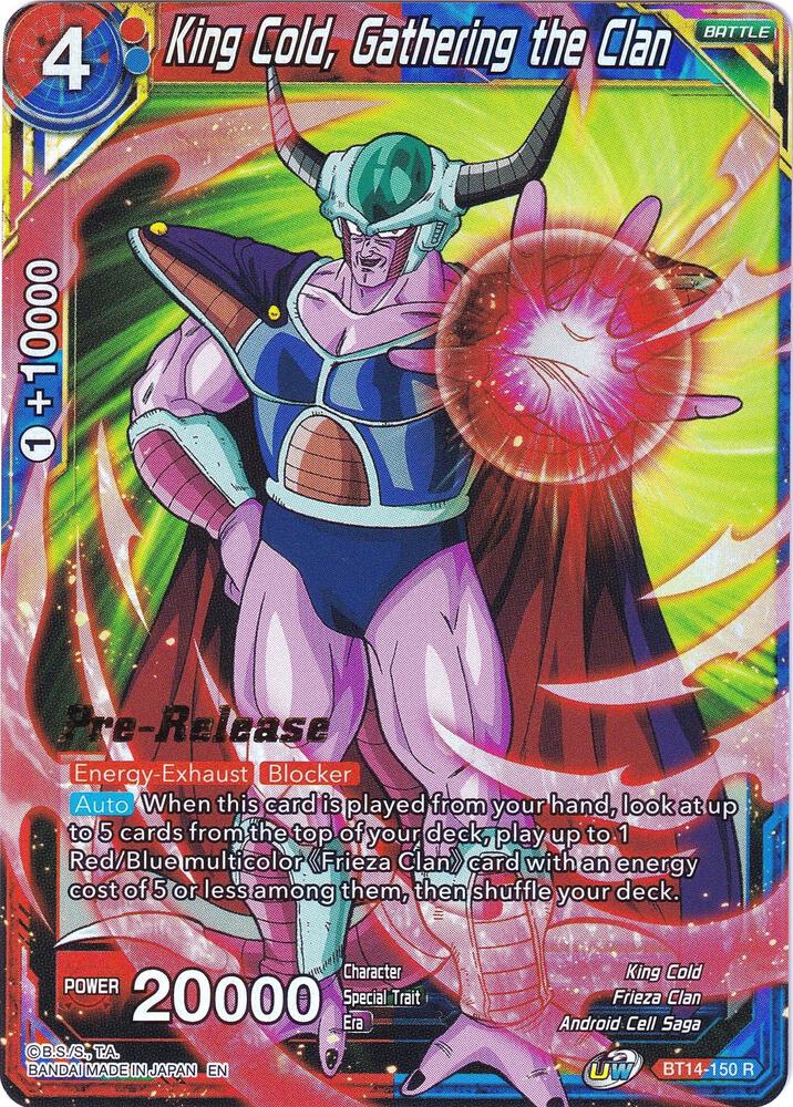 King Cold, Gathering the Clan - Cross Spirits Pre-Release Cards ...