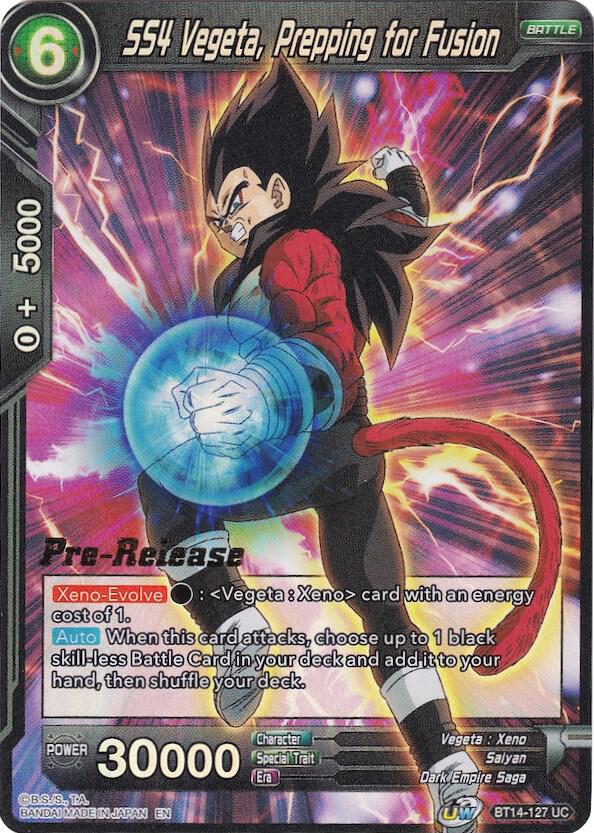SS4 Vegeta, Prepping for Fusion - Cross Spirits Pre-Release Cards ...