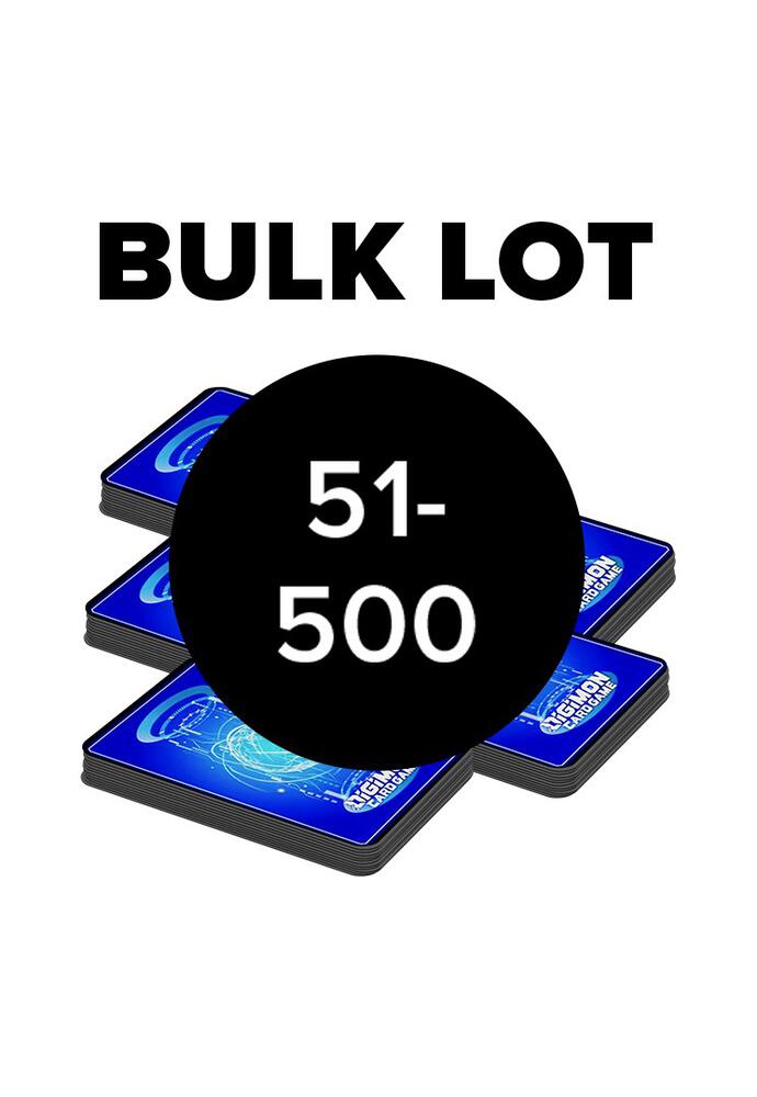 51 - 500 Digimon Card Game Bulk Card Lot - Digimon Bulk Lots - Bulk ...