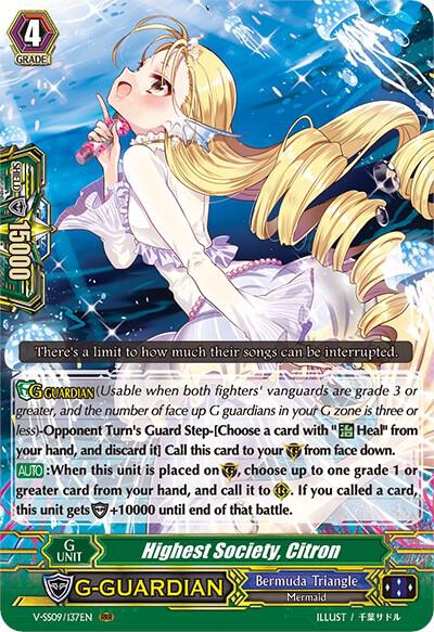 Highest Society, Citron - V-SS09: Revival Selection - Cardfight Vanguard