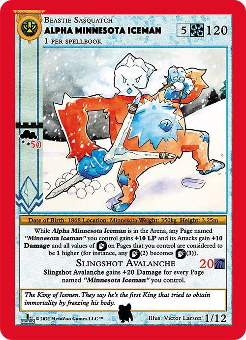 Alpha Minnesota Iceman - Cryptid Nation: First Edition Tribal Theme ...