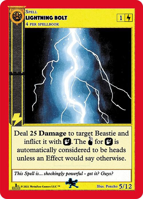 Lightning Bolt - Cryptid Nation: First Edition Tribal Theme Decks - MetaZoo
