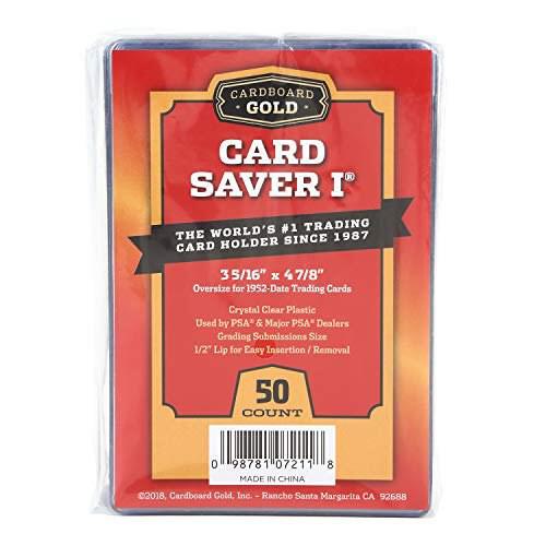 3"X4" Clear Semi-Rigid Card Saver 1 (50-Count) - Cardboard Gold ...