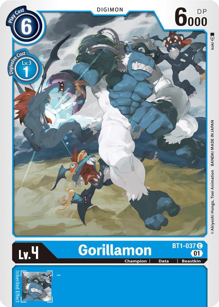 Gorillamon - BT1-037 (Alternate Art) - Starter Deck 08: Ulforce ...