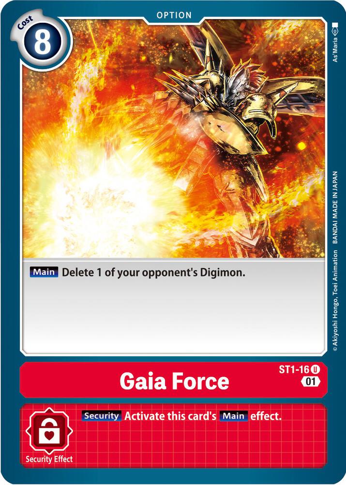 Gaia Force - ST1-16 (Alternate Art) - Starter Deck 07: Gallantmon ...
