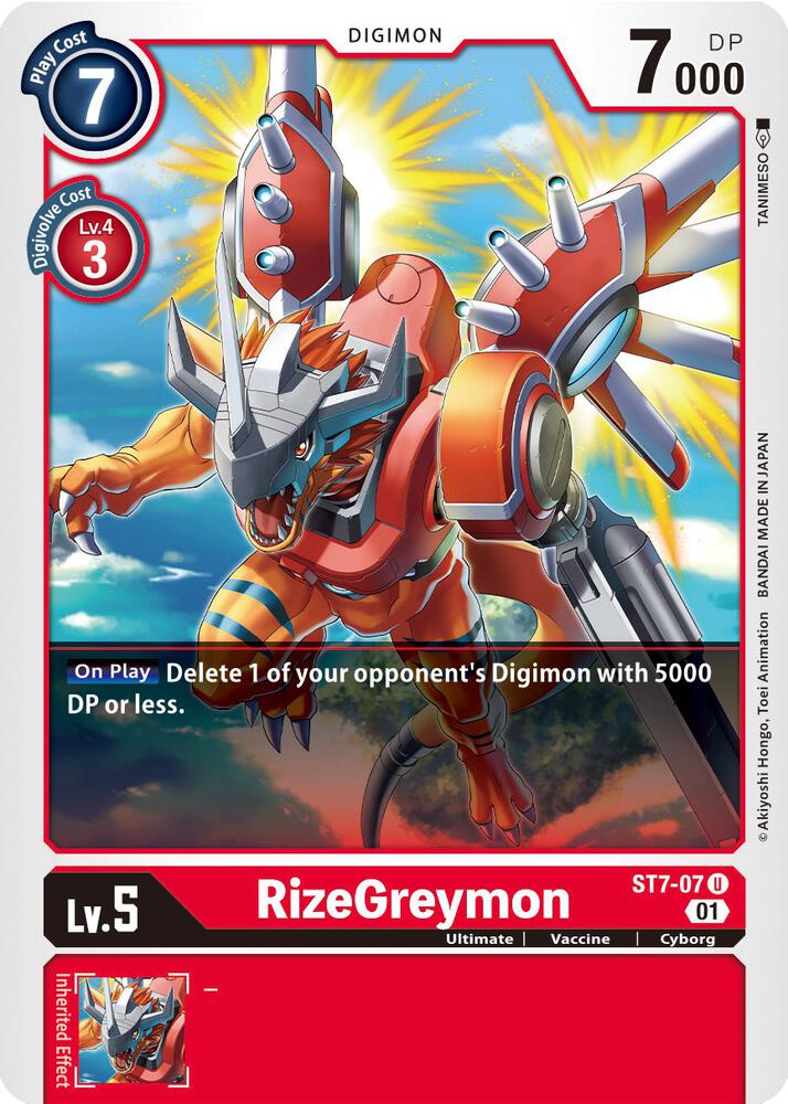 RizeGreymon - Starter Deck 07: Gallantmon - Digimon Card Game ...