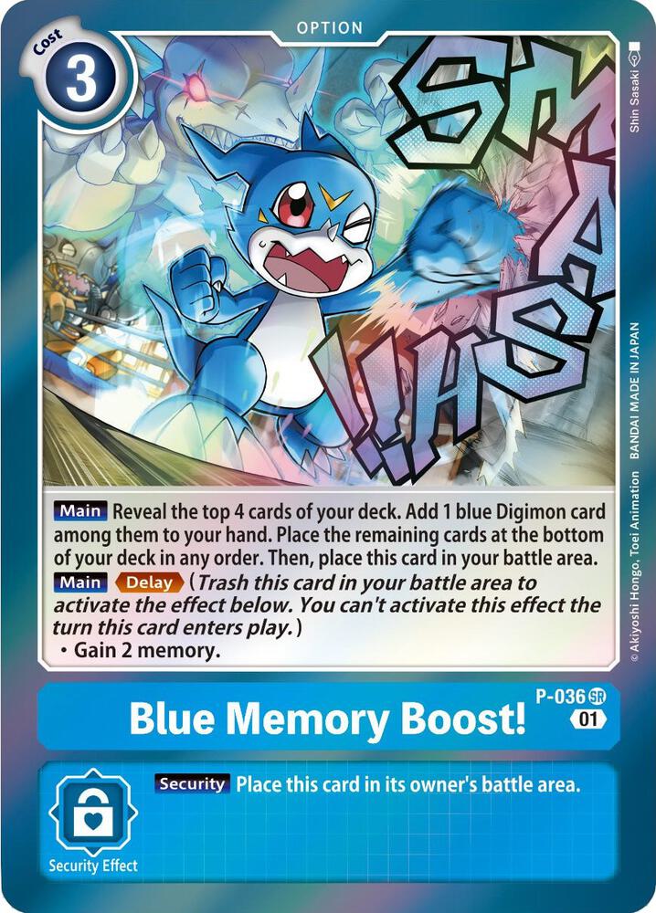 Blue Memory Boost! - Digimon Promotion Cards - Digimon Card Game ...