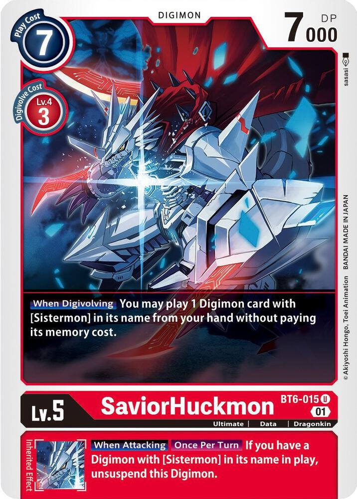 SaviorHuckmon - Double Diamond - Digimon Card Game - TCGplayer.com