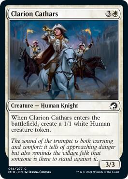 Clarion Cathars - Innistrad: Midnight Hunt - Magic: The Gathering