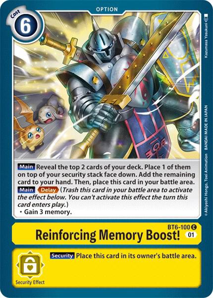 Reinforcing Memory Boost! - Double Diamond - Digimon Card Game ...