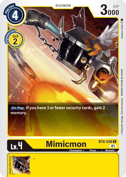 Mimicmon - Double Diamond - Digimon Card Game - TCGplayer.com
