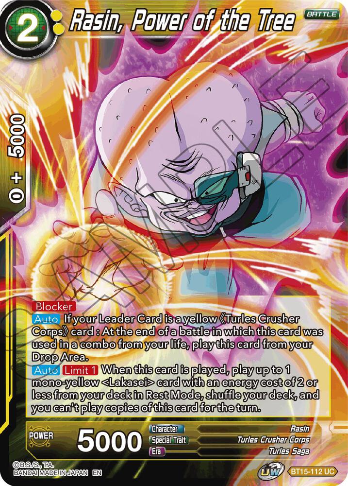 Rasin, Power of the Tree - Saiyan Showdown - Dragon Ball Super: Masters