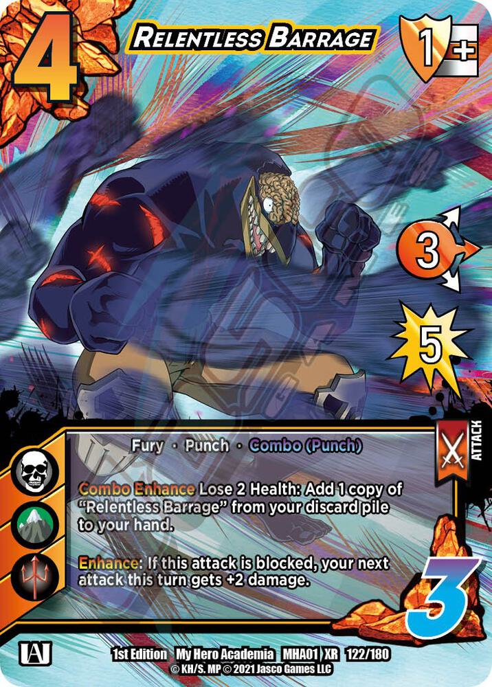 Relentless Barrage (XR) - UniVersus: My Hero Academia - UniVersus ...
