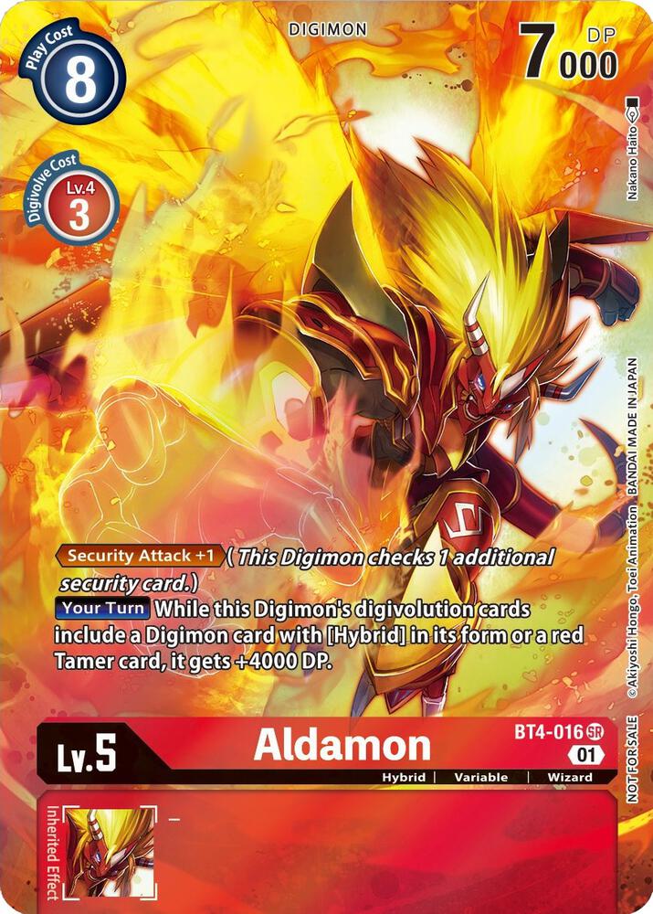 Aldamon (1-Year Anniversary Box Topper) - Great Legend - Digimon Card ...