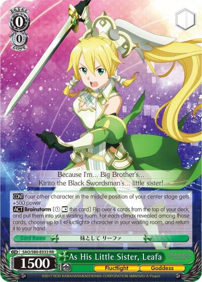 As His Little Sister, Leafa - Sword Art Online -Alicization- Vol.2 ...