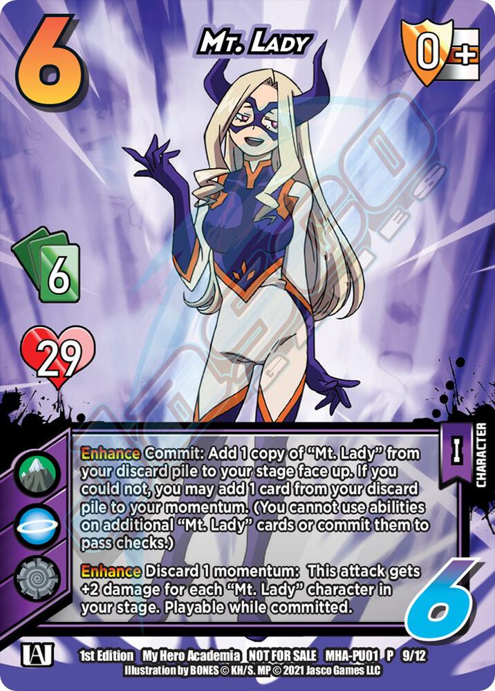 Mt. Lady (Plus Ultra Pack 1) - UniVersus: My Hero Academia Promo Cards ...