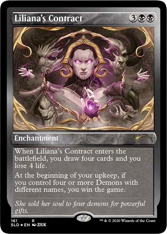 Liliana's Contract (161) (Foil Etched) - Secret Lair Drop Series ...
