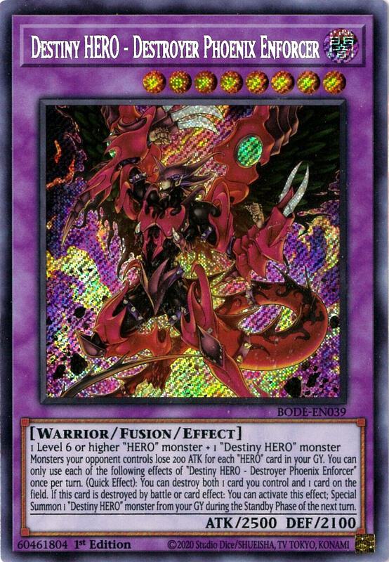 Destiny HERO - Destroyer Phoenix Enforcer - Burst of Destiny - YuGiOh ...
