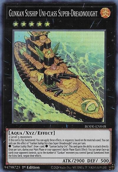 Gunkan Suship Uni-class Super-Dreadnought - Burst of Destiny - YuGiOh - TCGplayer.com