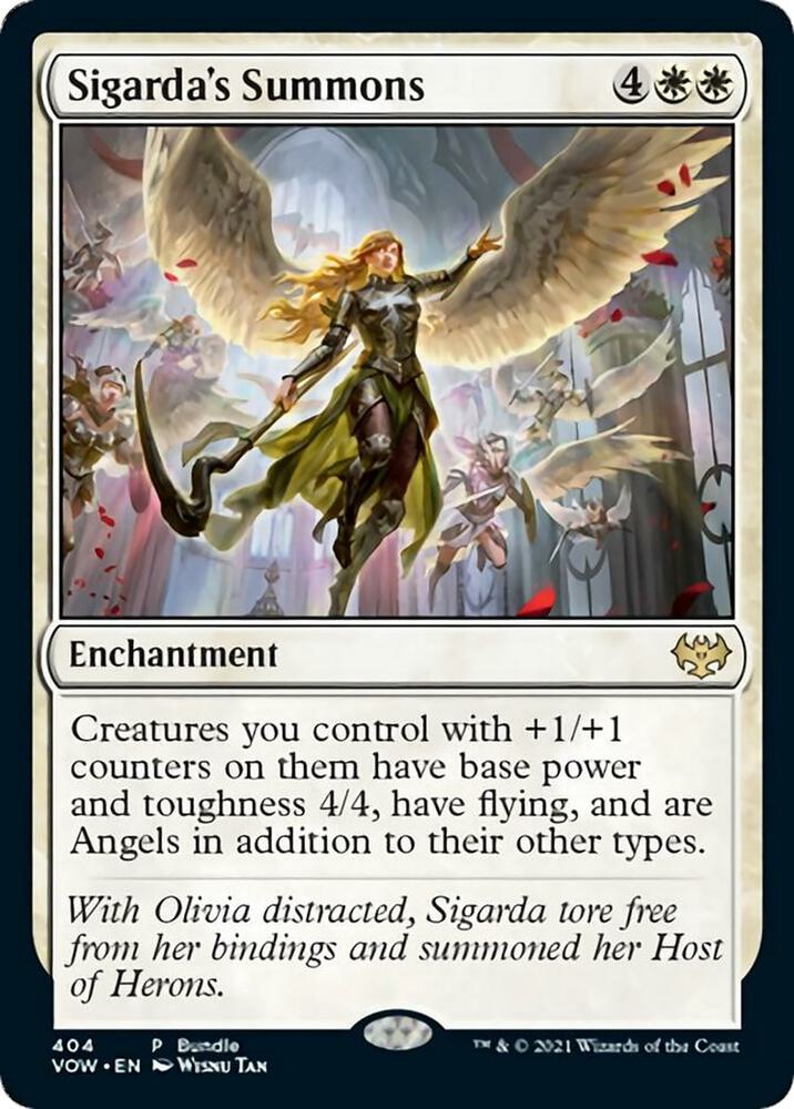 Sigarda's Summons (VOW Bundle) - Unique and Miscellaneous Promos - Magic: The Gathering ...