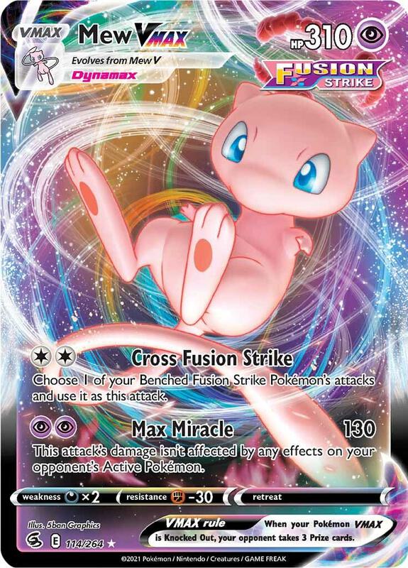 Mew V (Alternate Full Art) - SWSH08: Fusion Strike - Pokemon