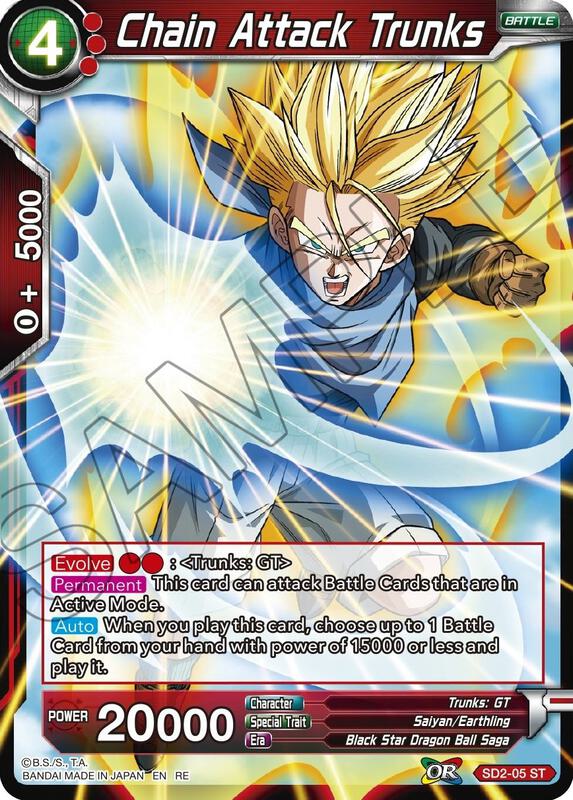 Chain Attack Trunks - Mythic Booster - Dragon Ball Super: Masters