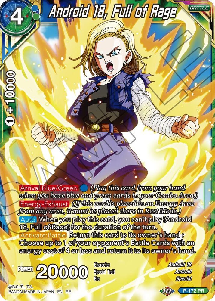 Android 18, Full of Rage - Mythic Booster - Dragon Ball Super: Masters ...