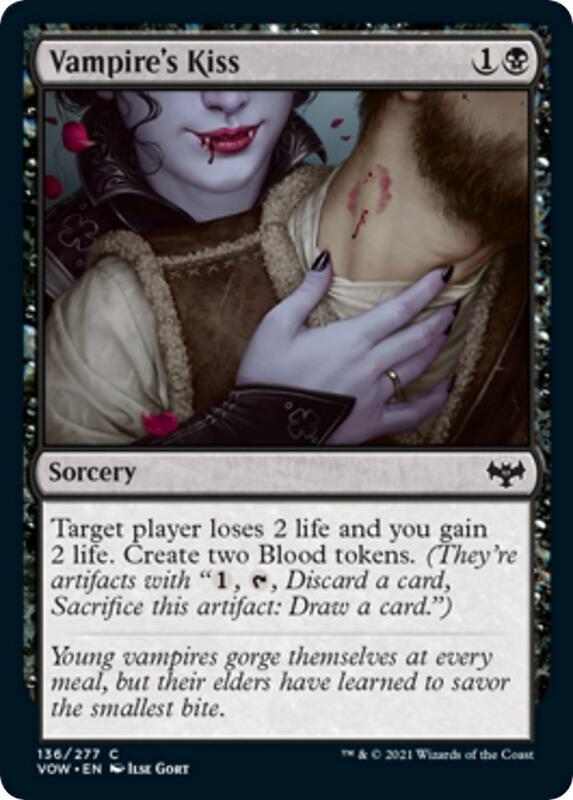 Vampire's Kiss - Innistrad: Crimson Vow - Magic: The Gathering ...