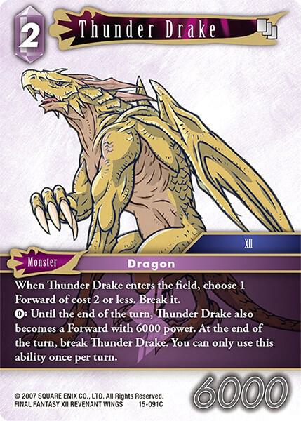Thunder Drake - Crystal Dominion - Final Fantasy TCG