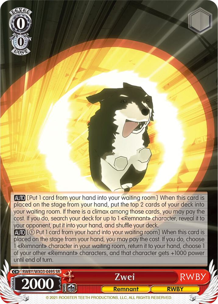 Zwei (SR) - RWBY - Weiss Schwarz - TCGplayer.com