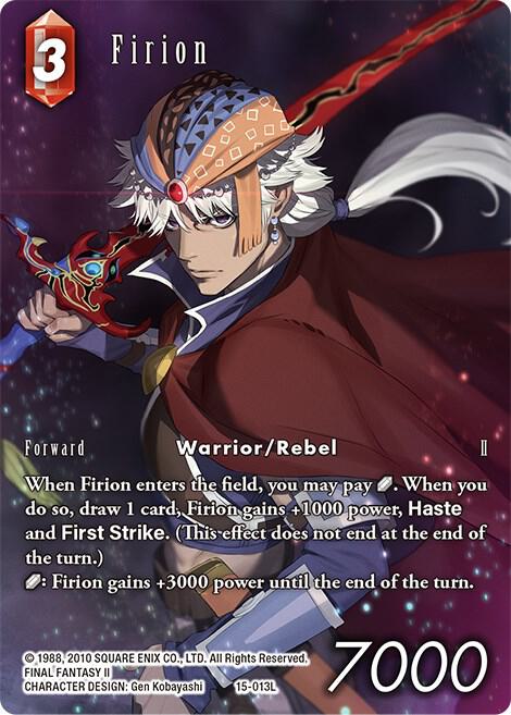 Firion (Full Art) - Crystal Dominion - Final Fantasy TCG - TCGplayer.com