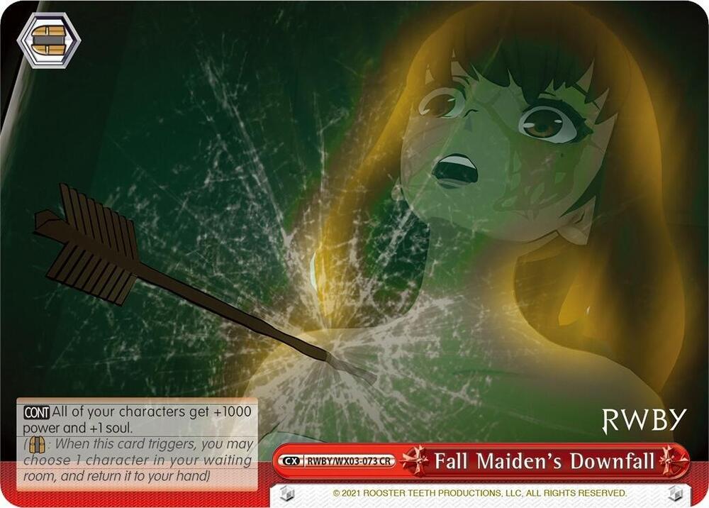 Fall Maiden's Downfall - RWBY - Weiss Schwarz - TCGplayer.com