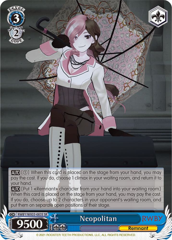 Neopolitan (SR) - RWBY - Weiss Schwarz - TCGplayer.com