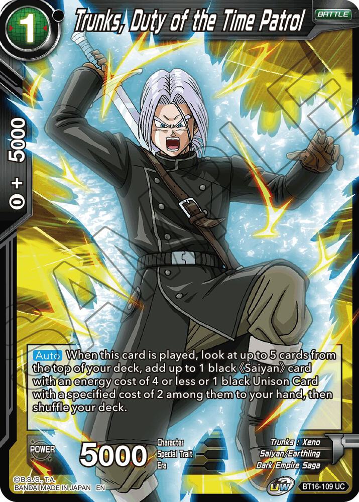 Trunks, Duty of the Time Patrol - Realm of the Gods - Dragon Ball Super ...