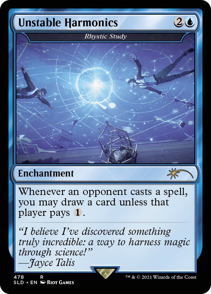 Unstable Harmonics - Rhystic Study - Secret Lair Drop Series - Magic ...