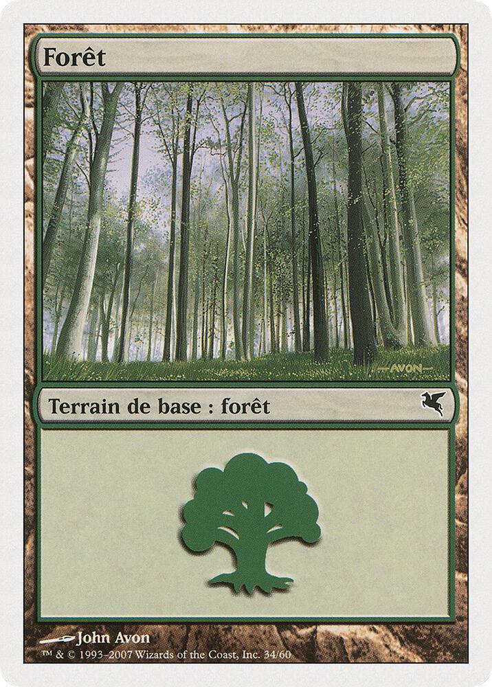 Forest (French) - "Foret" (B34) - Magic Encyclopedia 2005 (Salvat/Hachette) - Magic: The ...