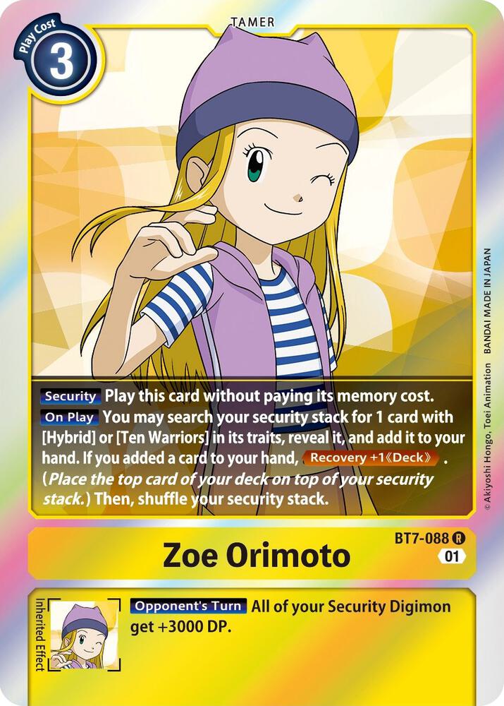Zoe Orimoto - Next Adventure - Digimon Card Game - TCGplayer.com