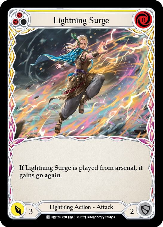 Lightning Surge (Yellow) - Blitz Deck: Tales of Aria - Briar - Flesh and Blood TCG