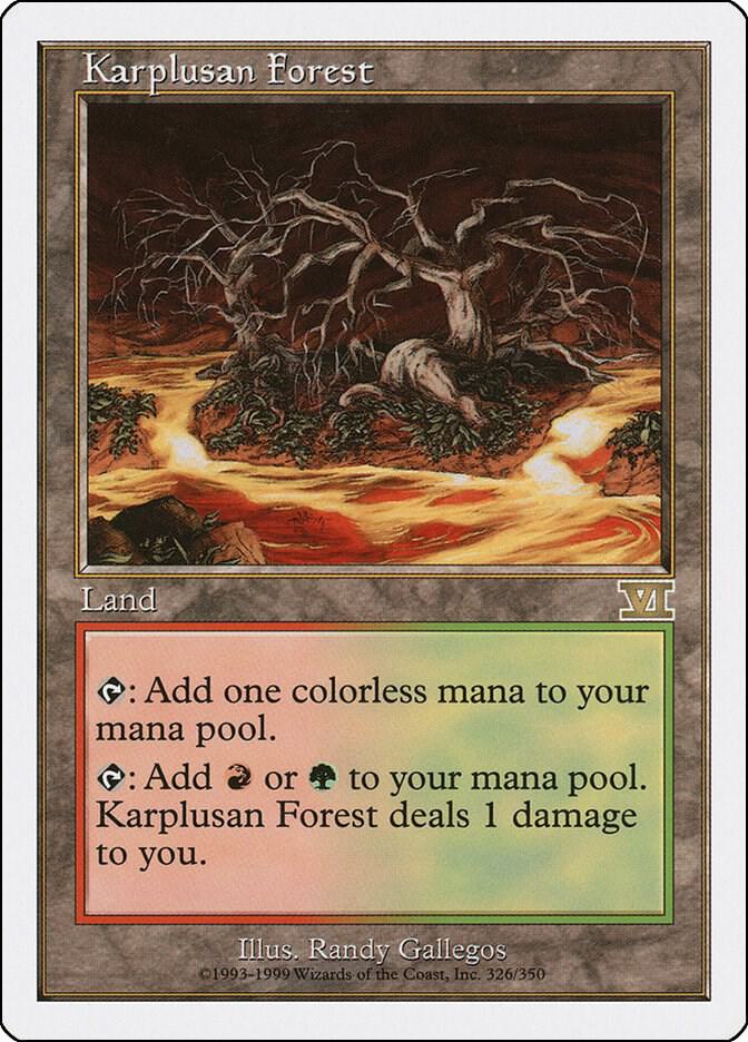 Karplusan Forest - Classic Sixth Edition - Magic: The Gathering ...
