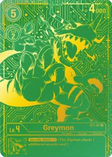 Greymon - ST1-07 (2021 Championship Finals Top 16) - Starter Deck 01: Gaia Red - Digimon Card ...