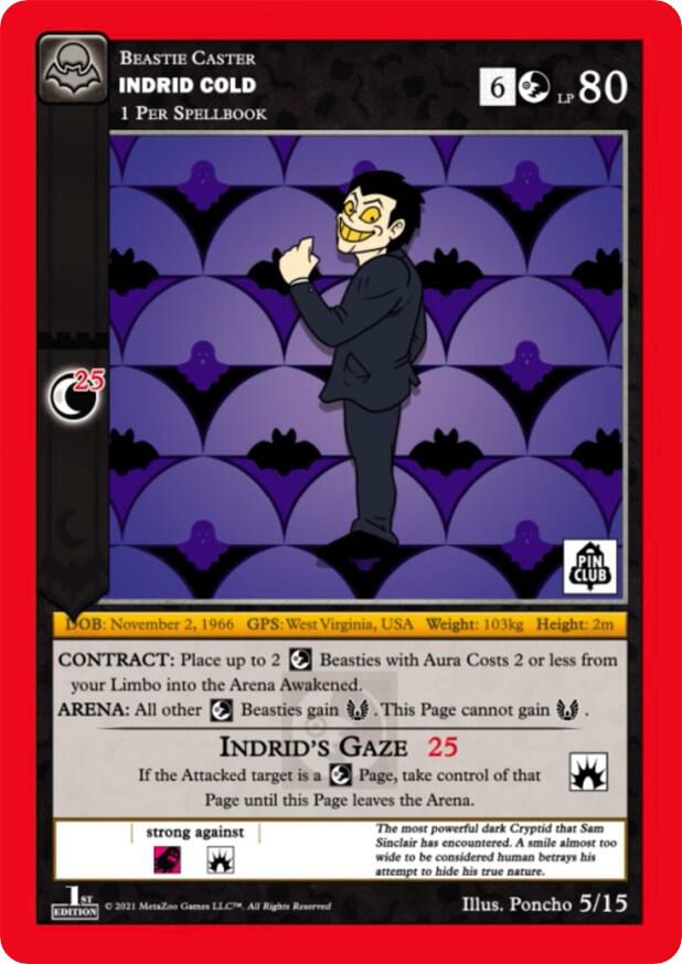 Indrid Cold (Pin Club Nightfall Mystery Collection 1st Edition ...