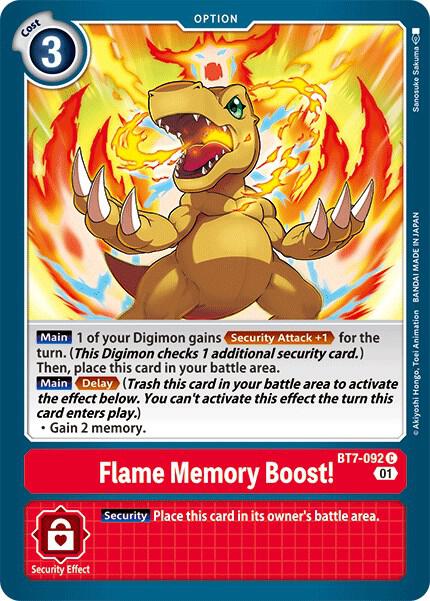 Flame Memory Boost! - Next Adventure - Digimon Card Game - TCGplayer.com