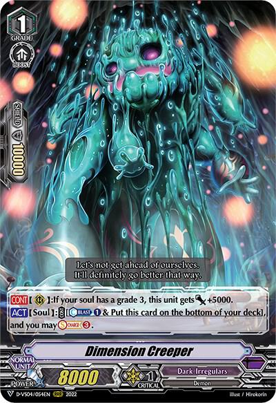 Dimension Creeper - D-VS04: V Clan Collection Vol.4 - Cardfight Vanguard - TCGplayer.com