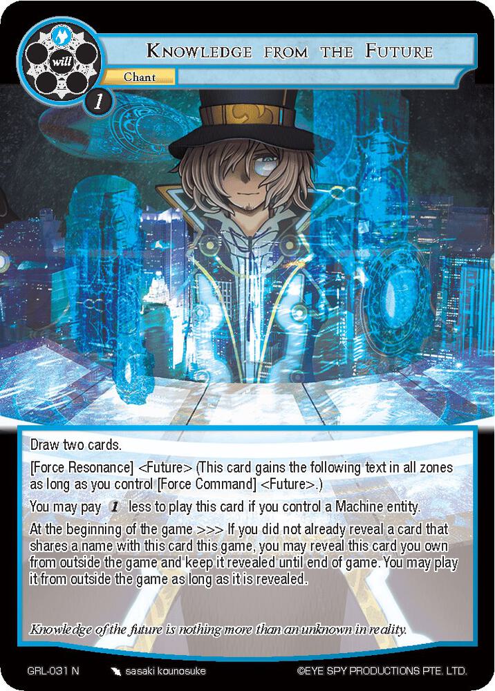Knowledge from the Future - Game of Gods: Reloaded - Force of Will ...