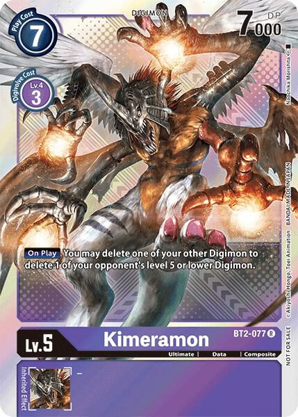 Kimeramon - BT2-077 (Official Tournament Pack Vol.4) - Release Special Booster 1.0 - Digimon ...