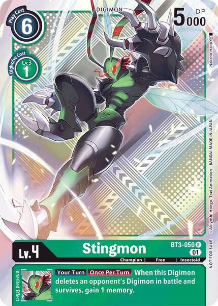 Stingmon - BT3-050 (Official Tournament Pack Vol.4) - Release Special ...